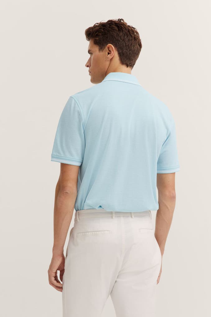 BUGATTI Polo-Shirt hellblau » günstig online kaufen