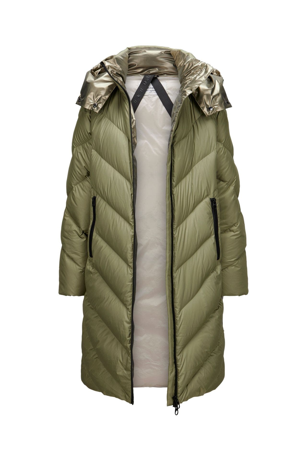 MILESTONE Daunenmantel 'Alissa' oliv » günstig online kaufen | Outletcity