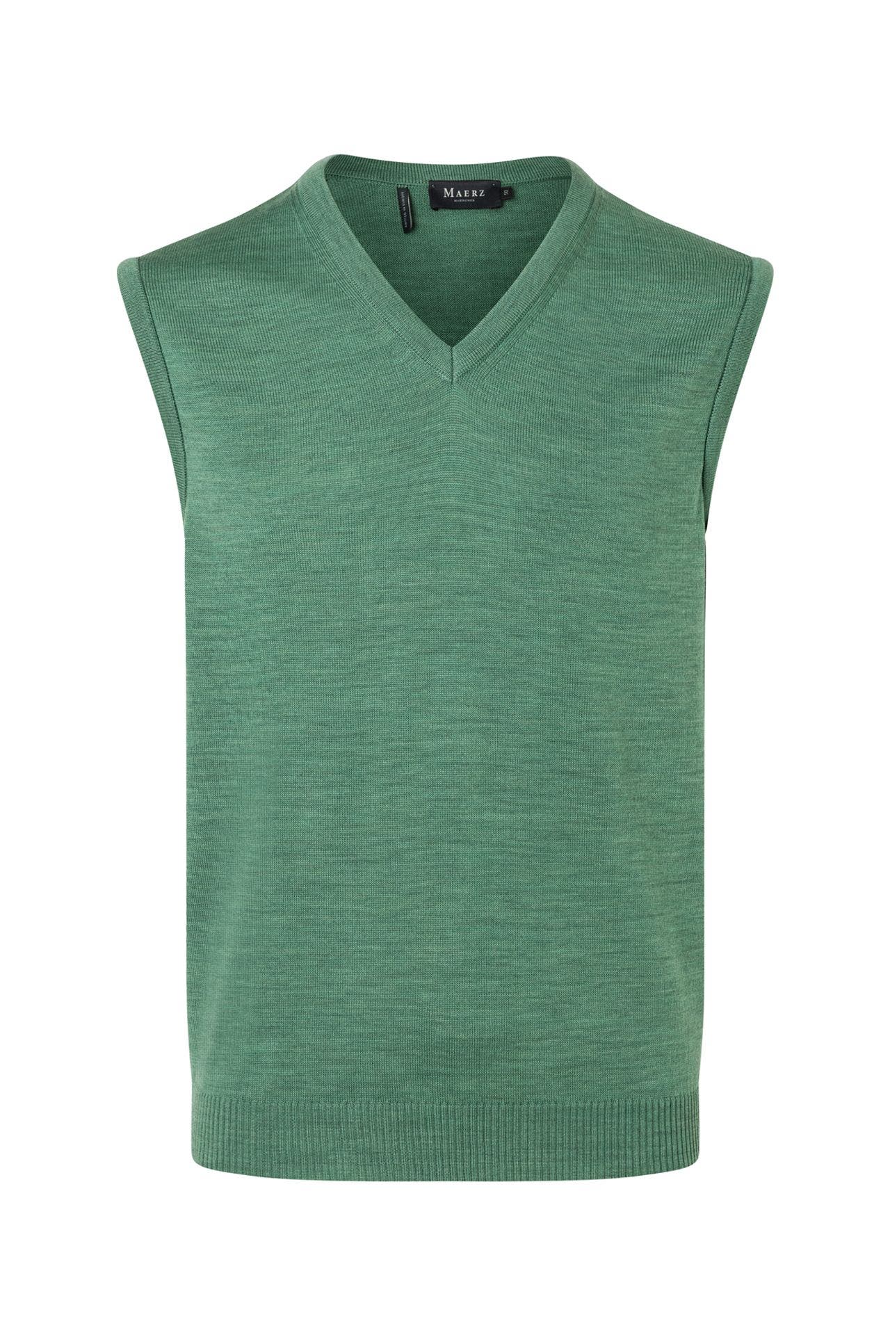 MAERZ MUENCHEN Schurwoll-Pullunder dunkelgrün » günstig online kaufen | Outletcity