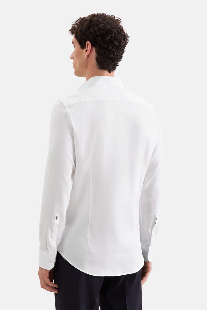 SEIDENSTICKER Business-Hemd Struktur Weiß Slim Fit » günstig online kaufen