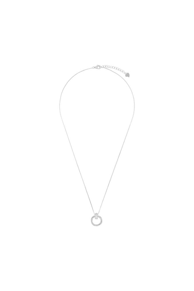AMOR Kette mit Anhänger für Damen, 925 Sterling Silber, Zirkonia synth ...