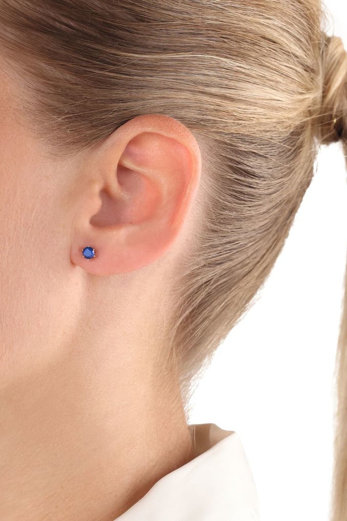 AMOR Ohrstecker für Damen und Herren, Unisex, Gold 375, Zirkonia synth ...