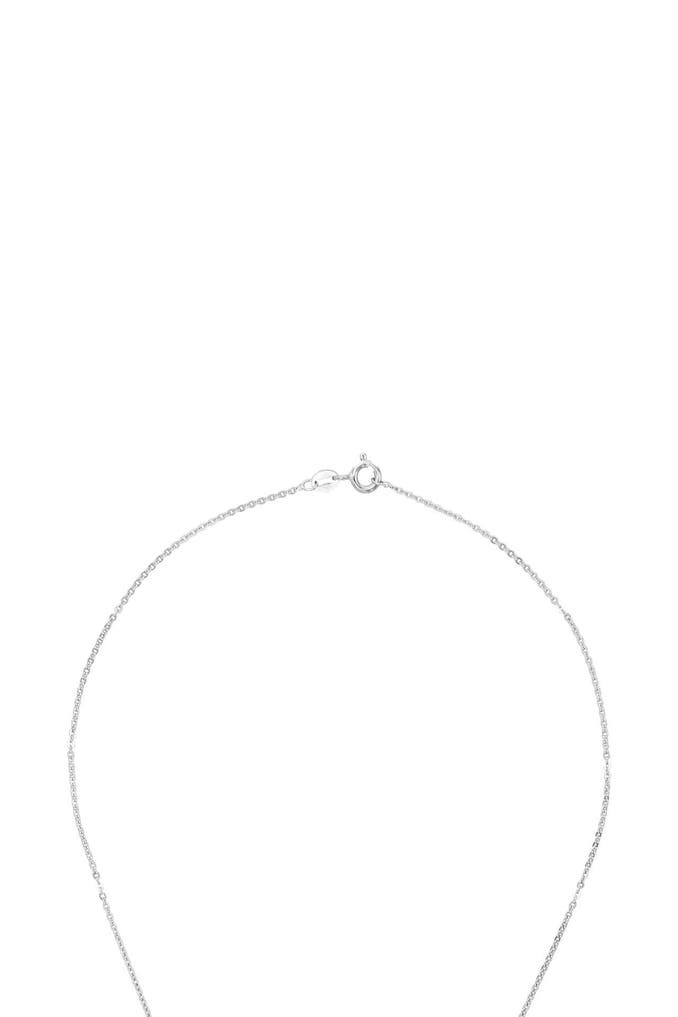 AMOR Kette mit Anhänger für Damen, 925 Sterling Silber, Spinell synth ...