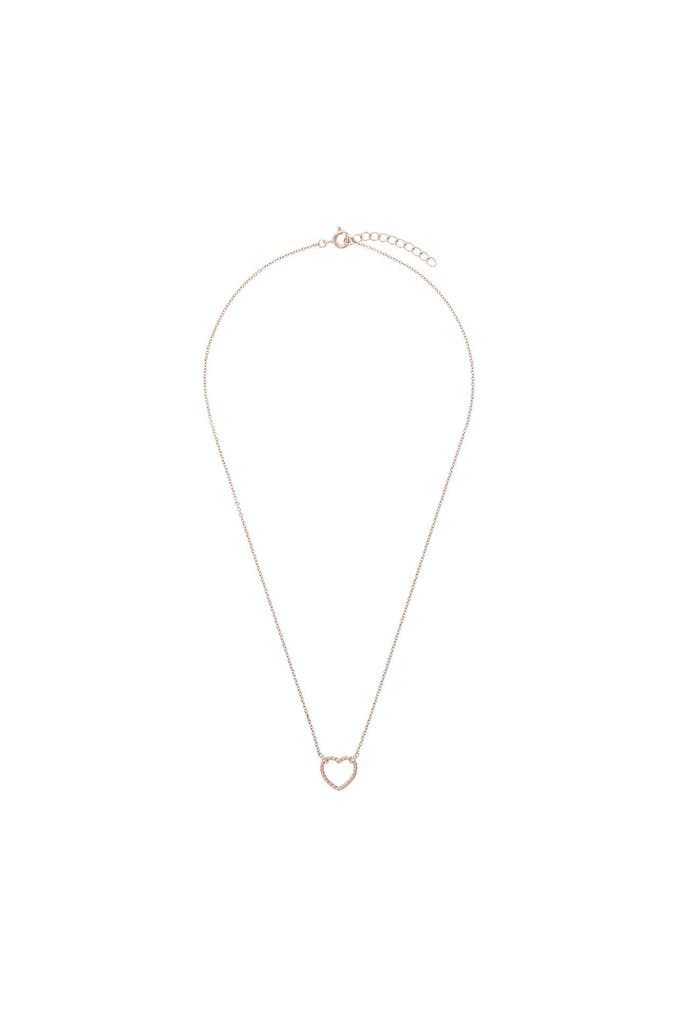 AMOR Kette mit Anhänger für Damen, 925 Sterling Silber, Zirkonia synth ...