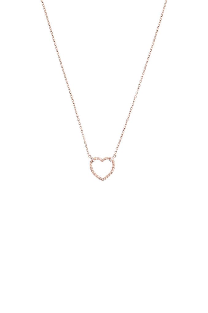 AMOR Kette mit Anhänger für Damen, 925 Sterling Silber, Zirkonia synth ...