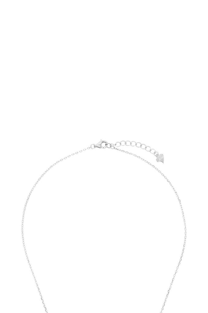 AMOR Kette mit Anhänger für Damen, 925 Sterling Silber, Zirkonia synth ...