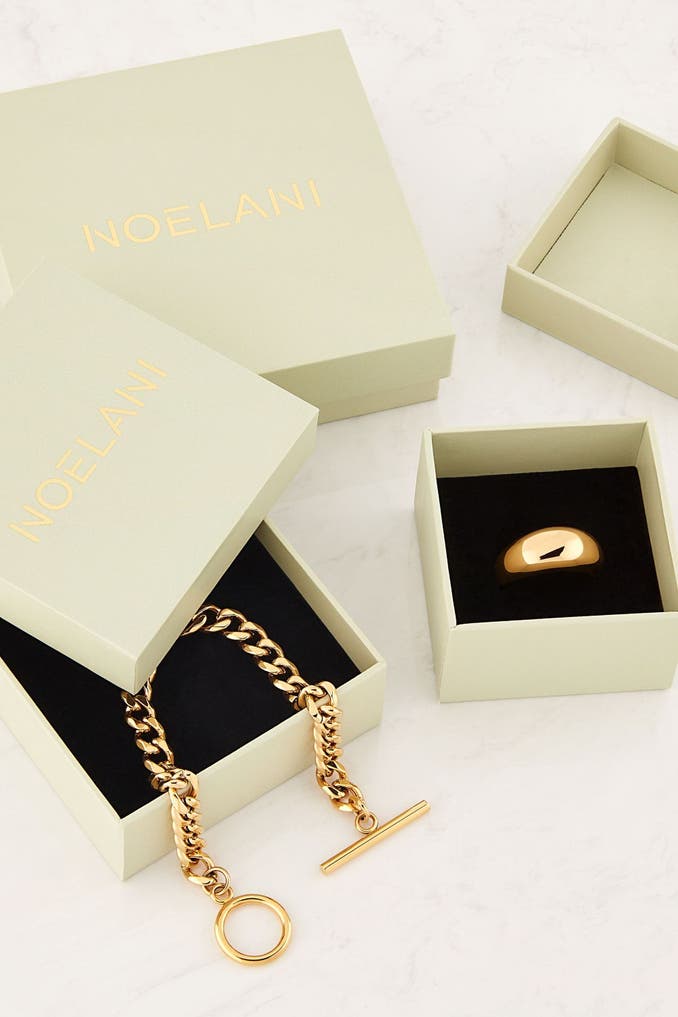 NOELANI Kette mit Anhänger für Damen, Edelstahl, Zirkonia synth ...