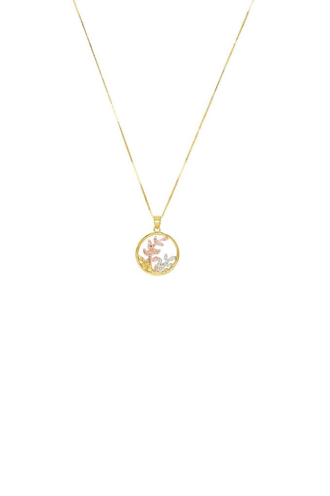 AMOR Kette mit Anhänger für Damen, Gold 585 | Blatt » günstig online kaufen