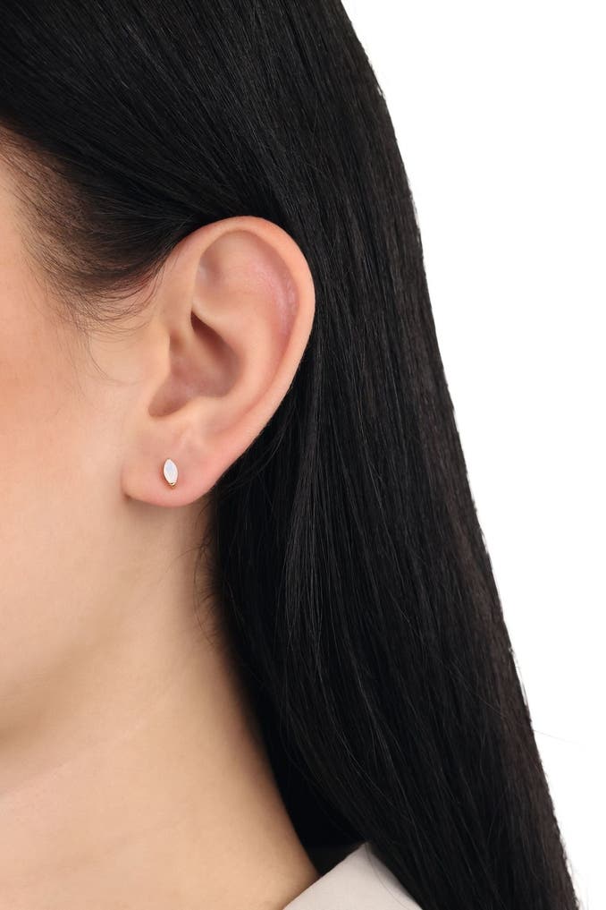 AMOR Ohrstecker für Damen, 925 Sterling Silber, Schmuckstein synth ...