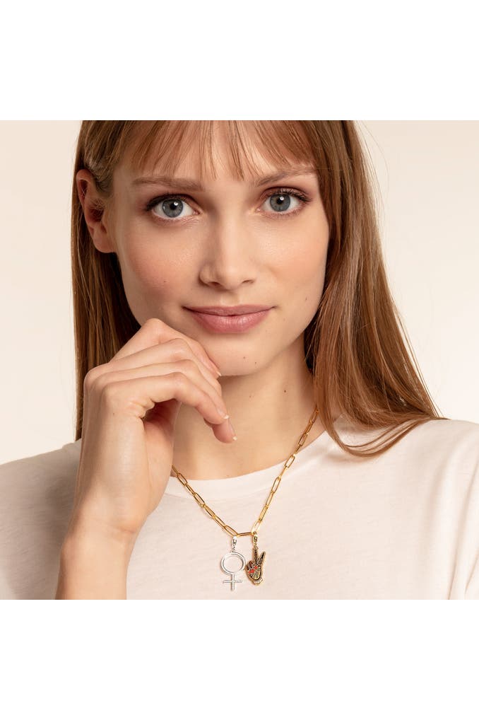 THOMAS SABO Charm-Anhänger Girl Power 925er Sterlingsilber; 750er ...