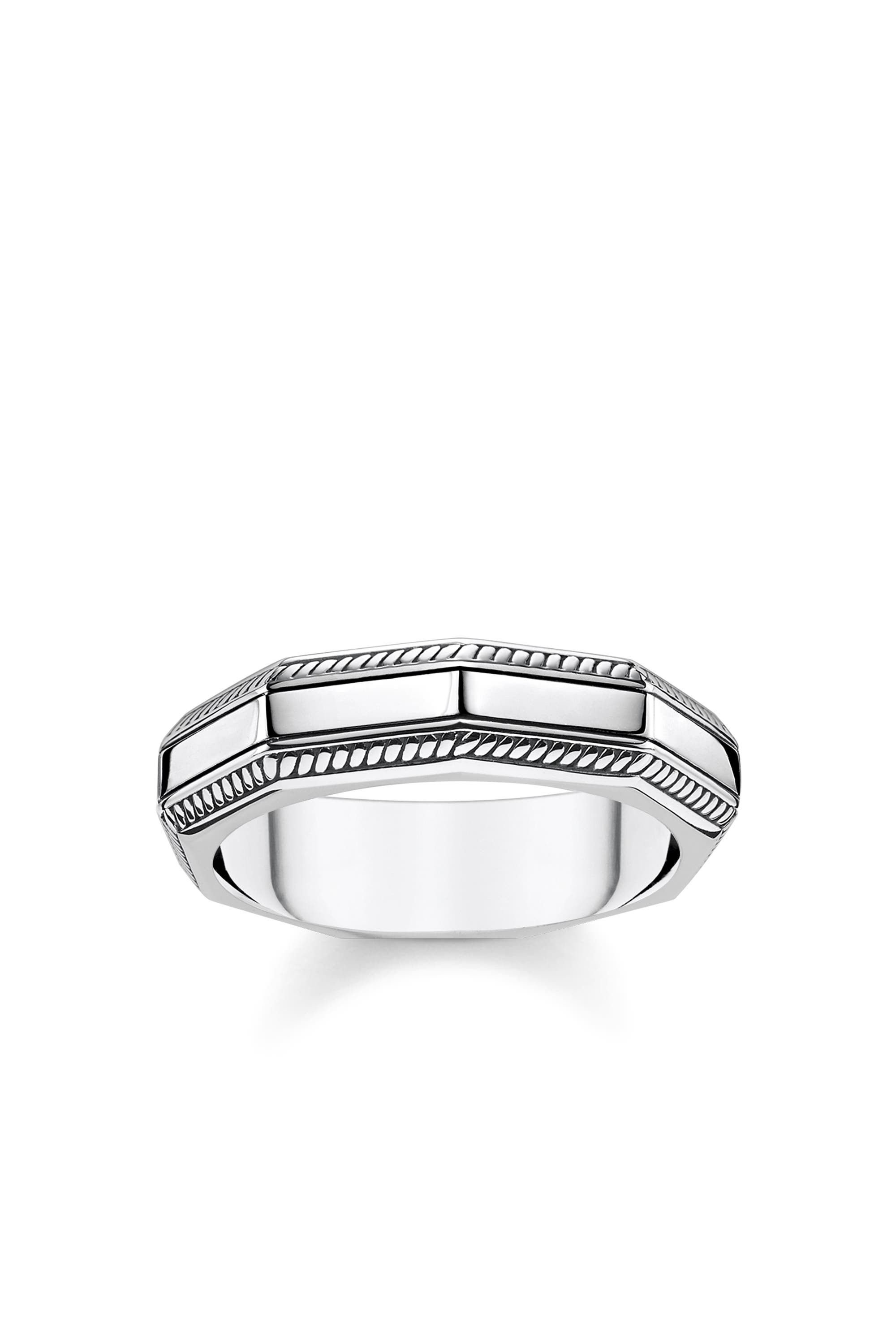 THOMAS SABO Ring Eckig silber 925 Sterlingsilber, geschwärzt » günstig ...