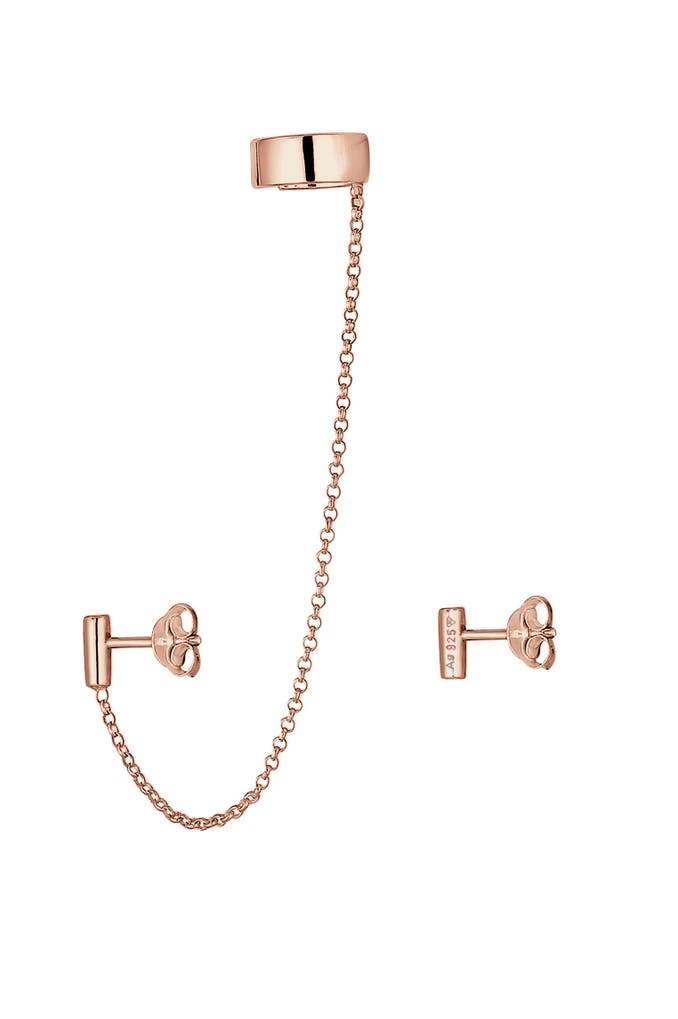 ELLI Ohrringe Earcuff Klemme Asymmetrisch Minimal Geo 925 Silber ...