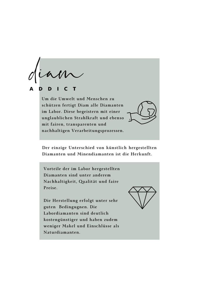 DIAM ADDICT Ring 585 Gelbgold mit im Labor gezüchteten Diamanten gelb ...