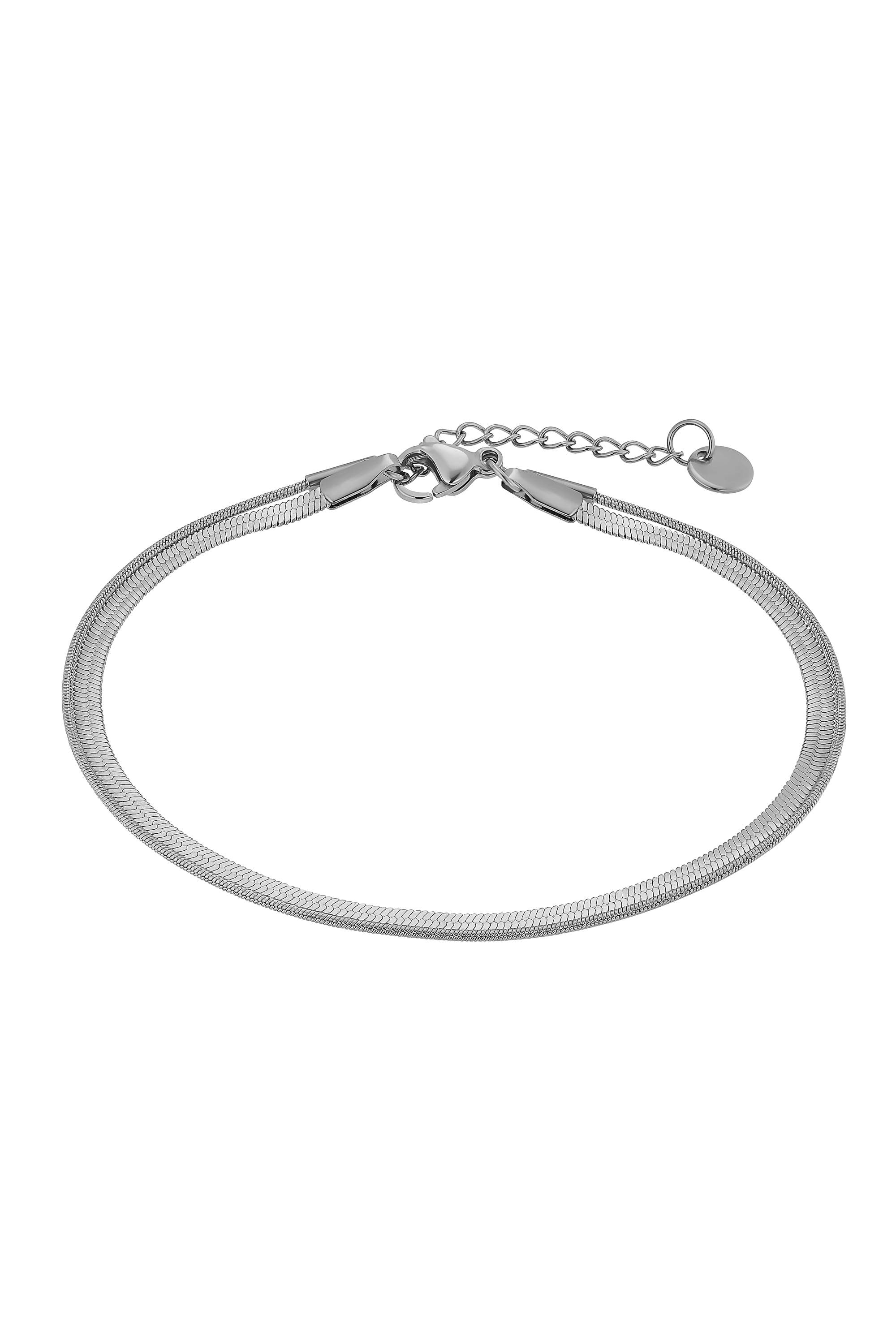 HEIDEMAN Armband Quinn schwarz farben silberfarben poliert » günstig ...