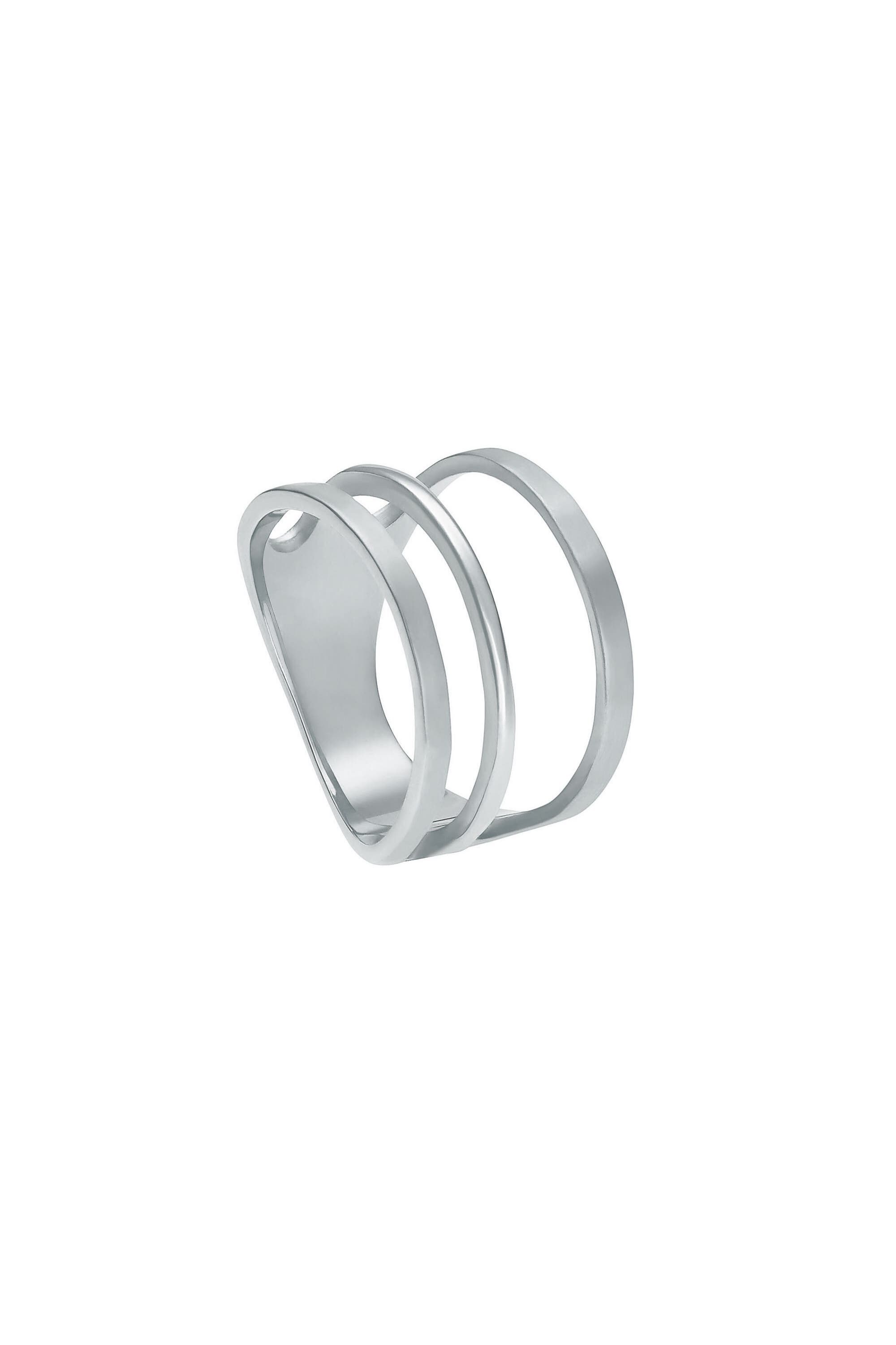 HEIDEMAN Ring Unda silberfarben matt » günstig online kaufen