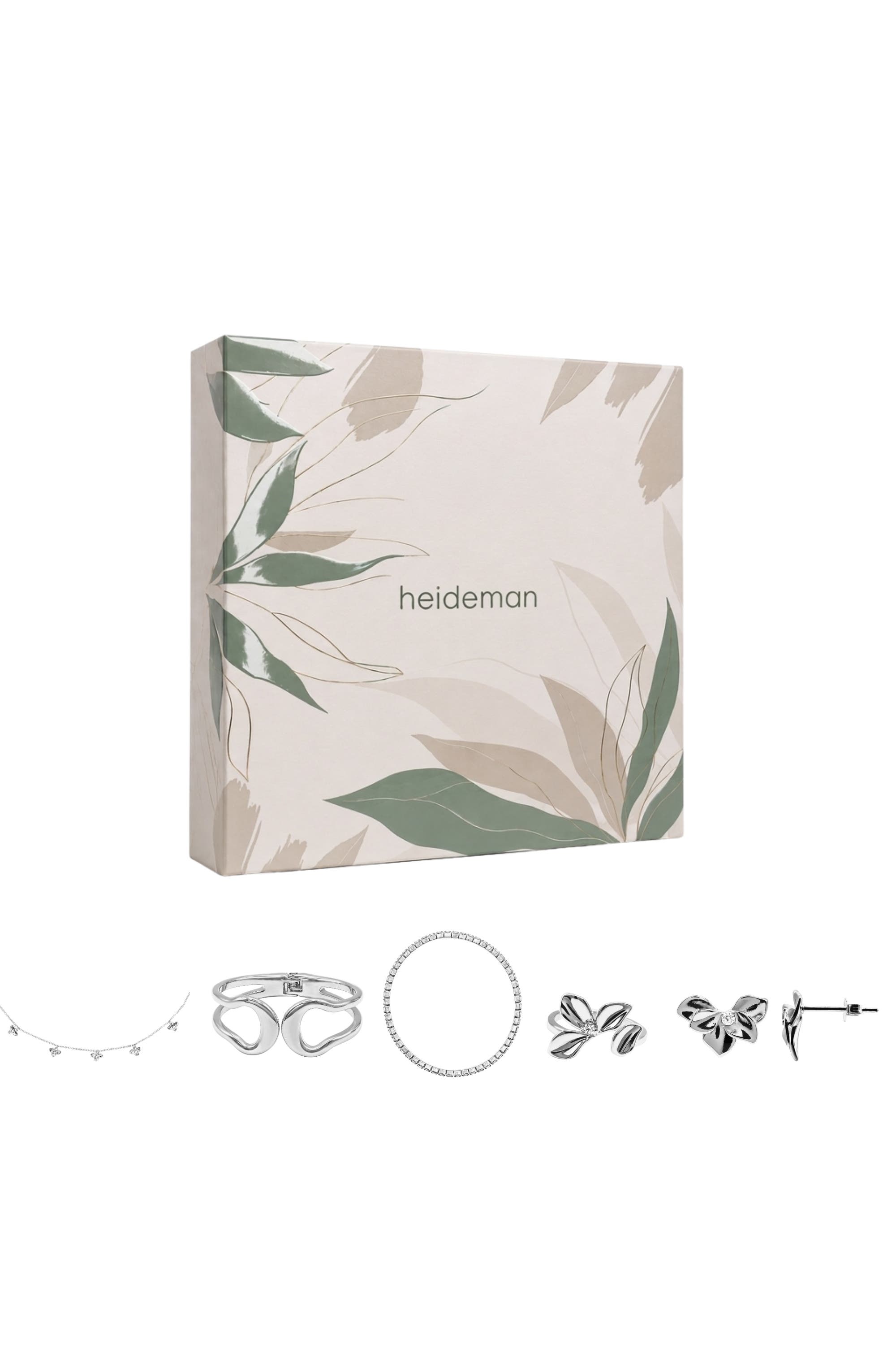 HEIDEMAN Schmuckset Summerbox Monaco silberfarben silberfarben poliert ...