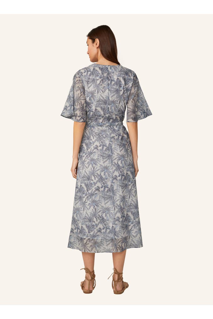 WINDSOR. Casual-Kleid Baumwoll-Batist-Kleid in Maxi-Länge in Navy-Ecru ...