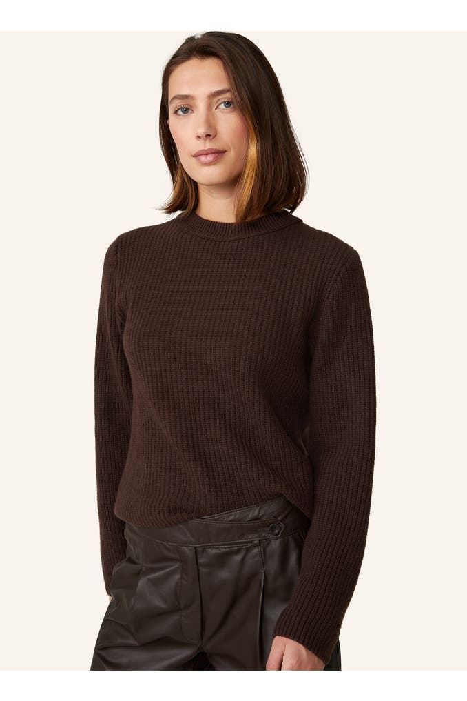 WINDSOR. Pullover Cashmere-Pullover mit Rundhals in Dunkelbraun navy » günstig online kaufen ...