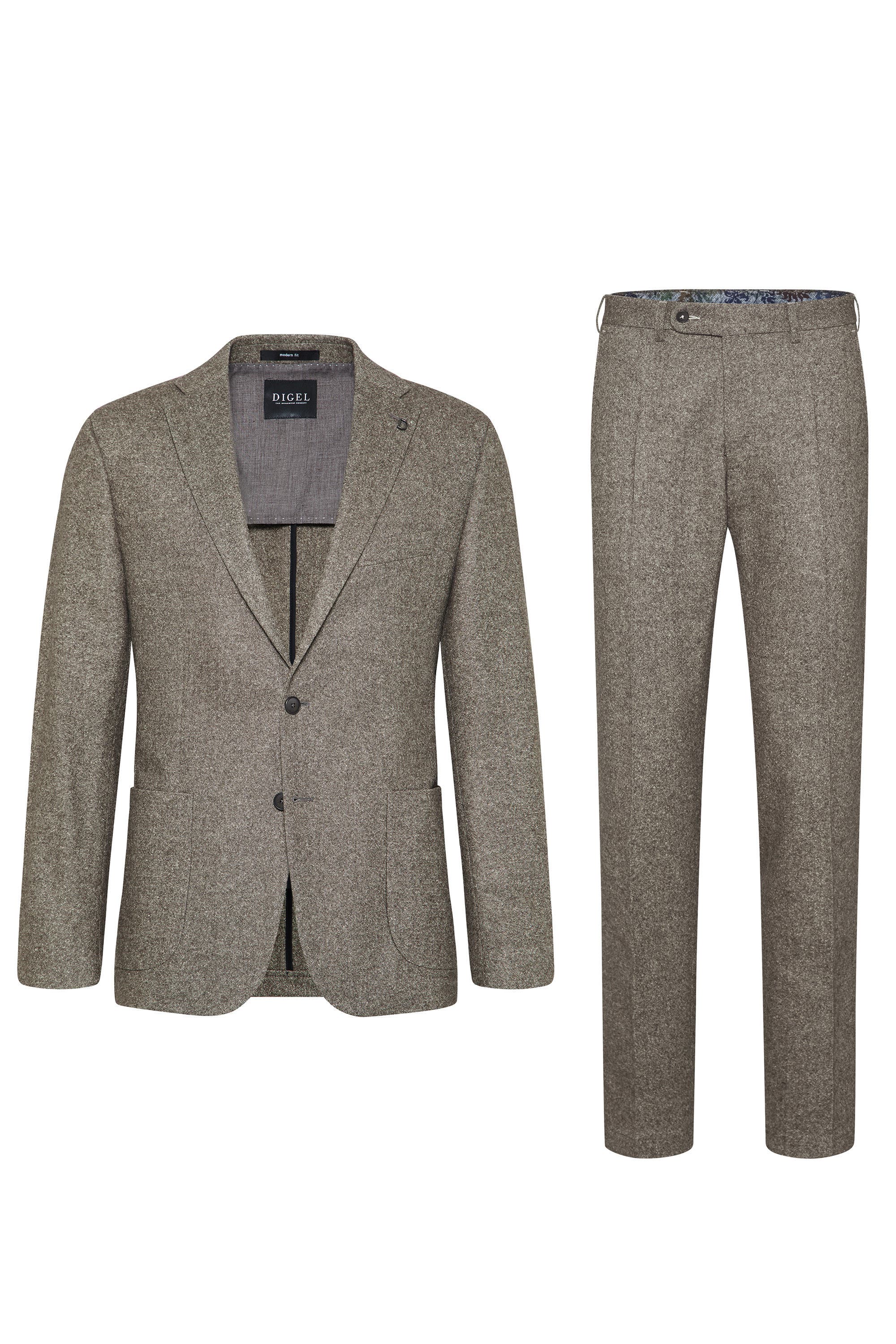DIGEL Anzug Daren-G Braun Modern Fit » günstig online kaufen | Outletcity