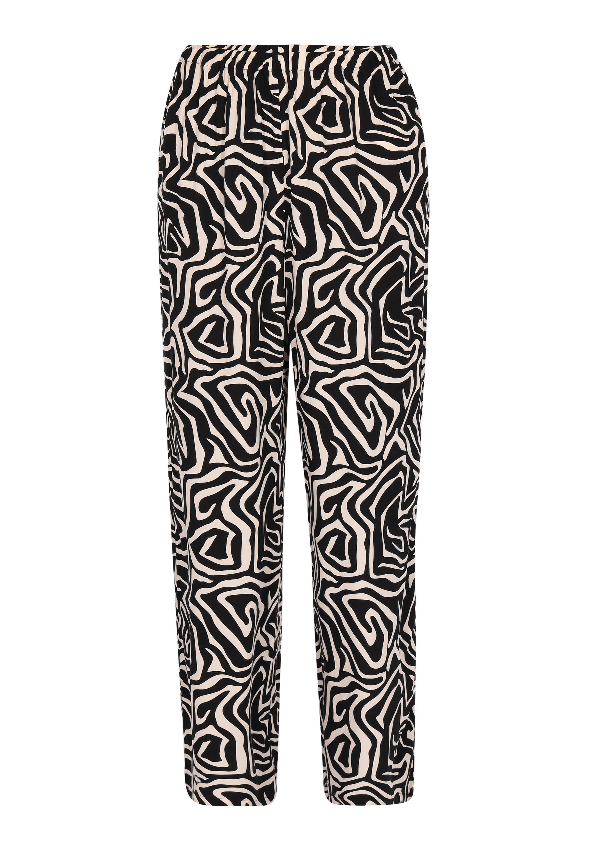 MYMO Stoffhose black white Loose Fit » günstig online kaufen | Outletcity