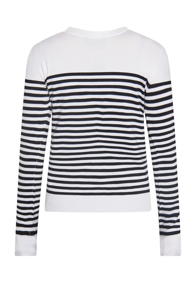 DREIMASTER Strickjacke Schwarz Weiss » günstig online kaufen | Outletcity