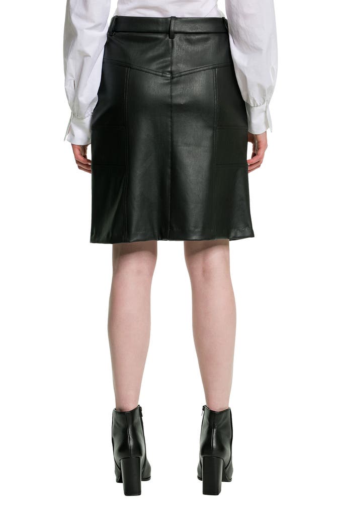 RAFFAELLO ROSSI Kunstleder-Rock 'Morin' schwarz » günstig online kaufen ...