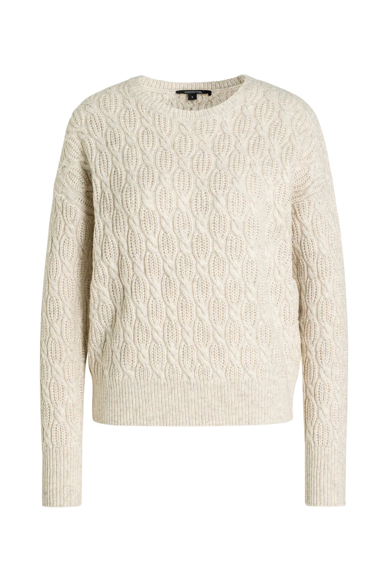 COMMA Strickpullover beige » günstig online kaufen | Outletcity