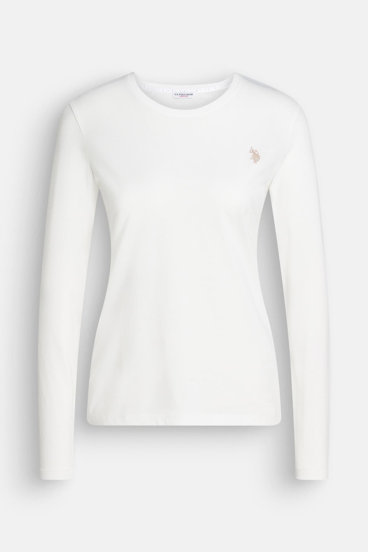 U.S. POLO ASSN. Longsleeve 'Bess' weiß » günstig online kaufen