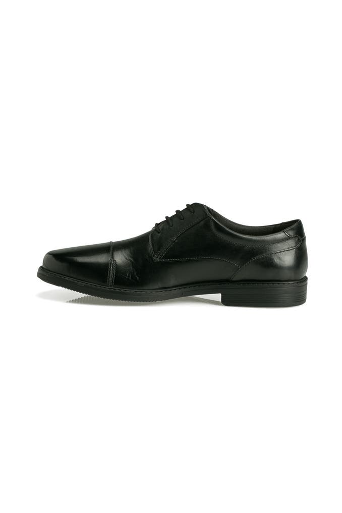 CLARKS Lederschnürer 'Wenham Cap' schwarz » günstig online kaufen