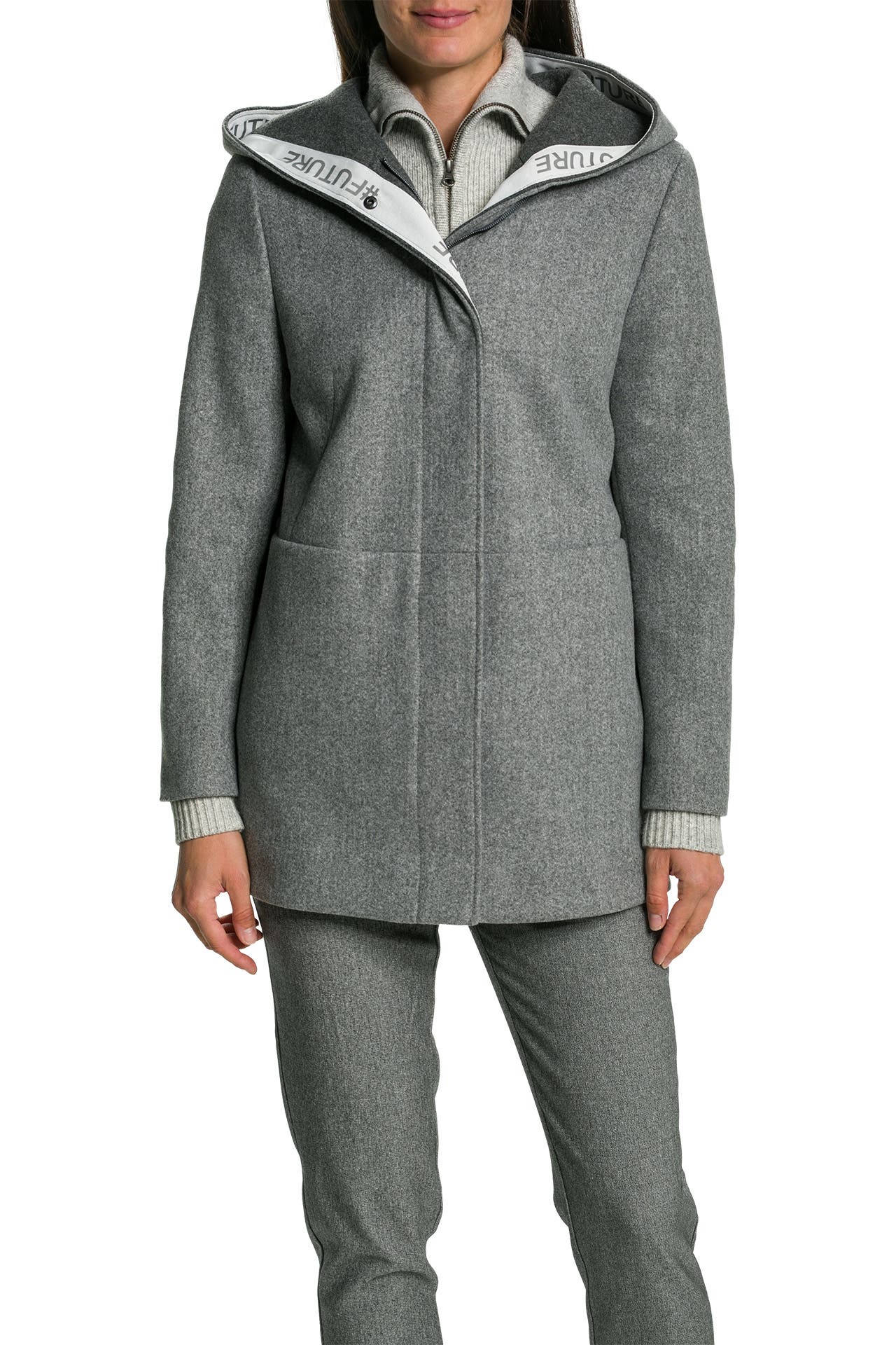 AMBER & JUNE Kurzmantel grau » günstig online kaufen | Outletcity