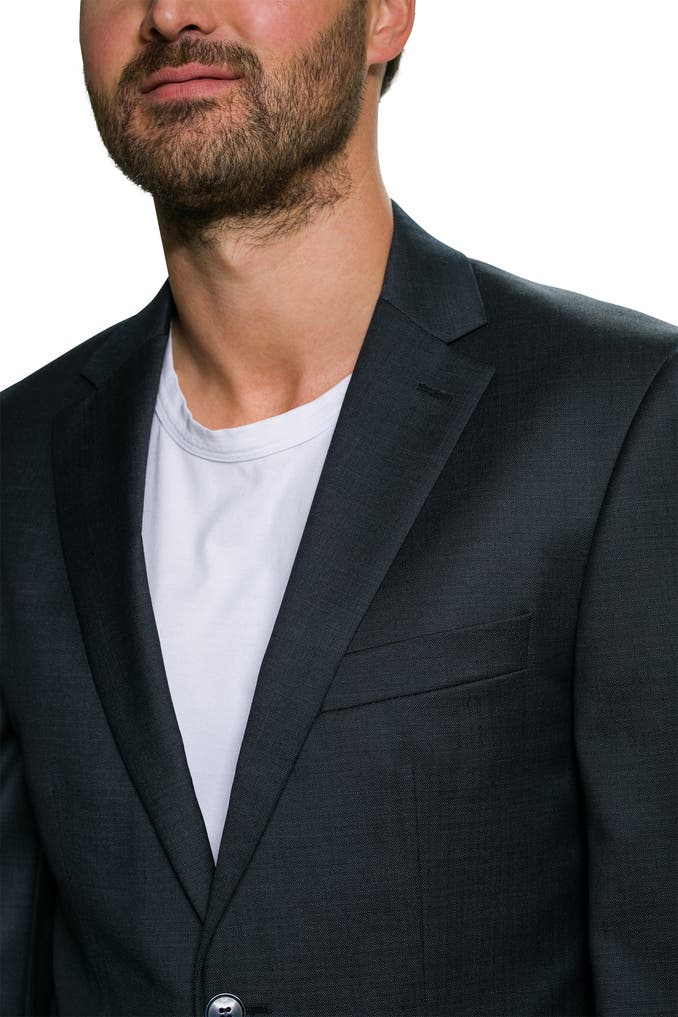 HECHTER Paris Woll-Anzug schwarzblau » günstig online kaufen