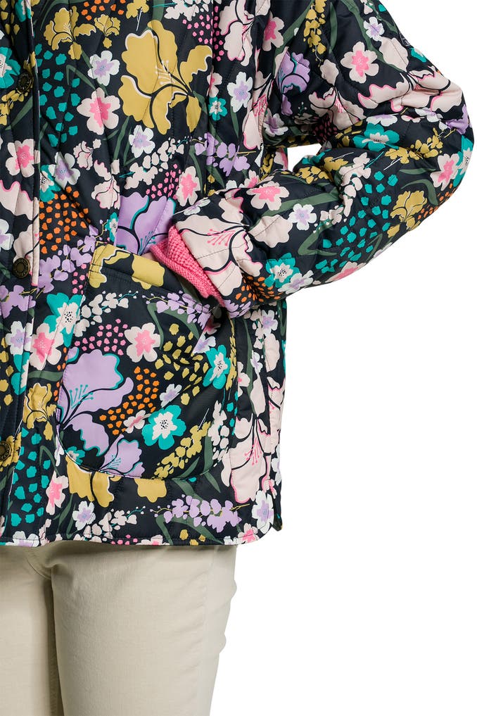 BARBOUR Steppjacke 'Delphi' floral gemustert » günstig online kaufen ...