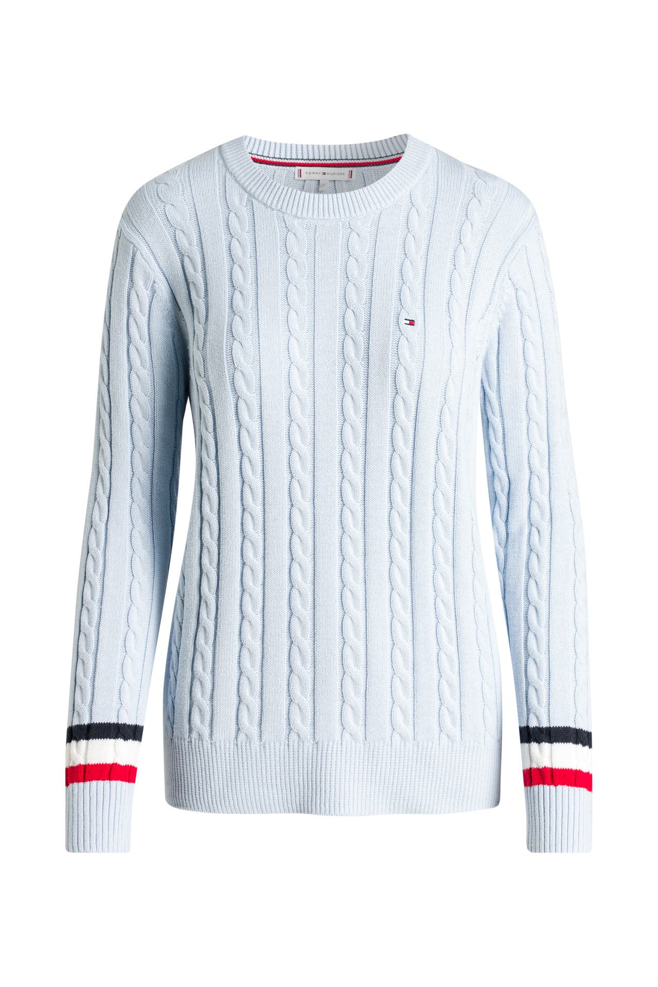TOMMY HILFIGER Strickpullover hellblau » günstig online kaufen | Outletcity