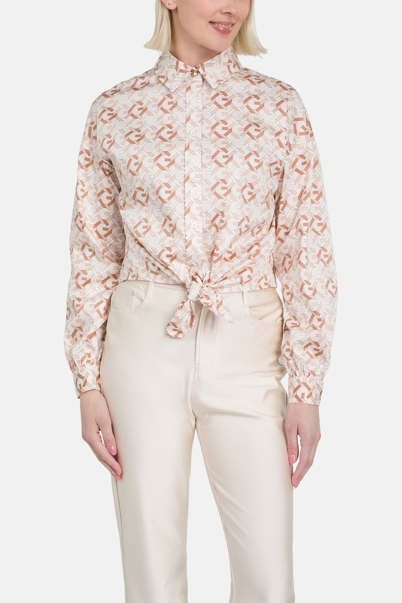 GUESS Casual-Bluse 'Dea' gemustert » günstig online kaufen