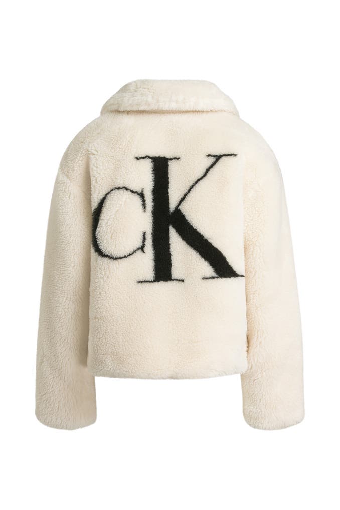 CK JEANS Teddyfelljacke 'Sherpa' weiß » günstig online kaufen | Outletcity