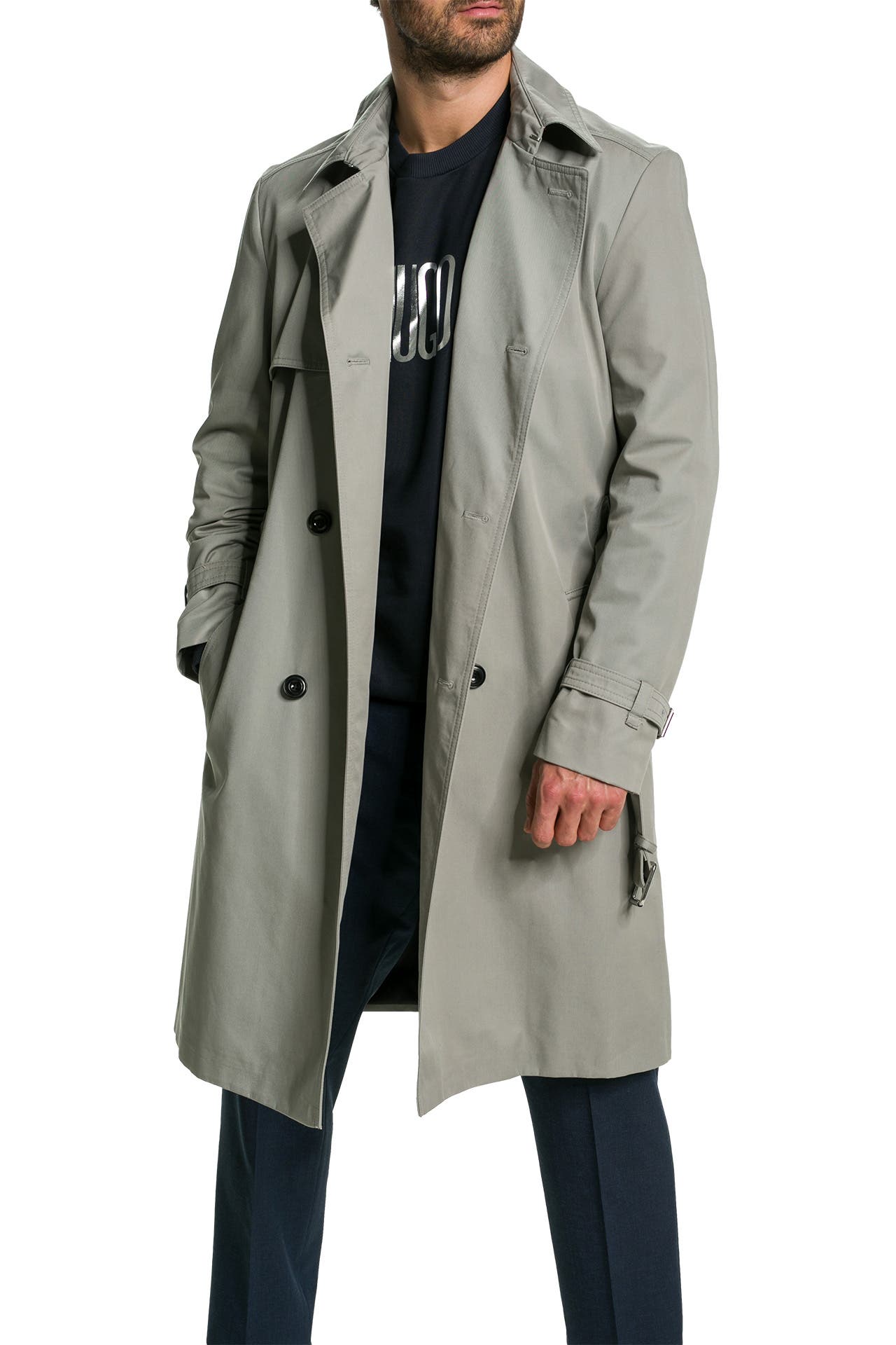 HUGO Trenchcoat 'Maluks' greige » günstig online kaufen | Outletcity