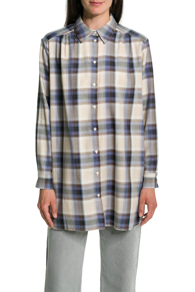 OPUS Oversize-Bluse 'Fagani' kariert » günstig online kaufen | Outletcity