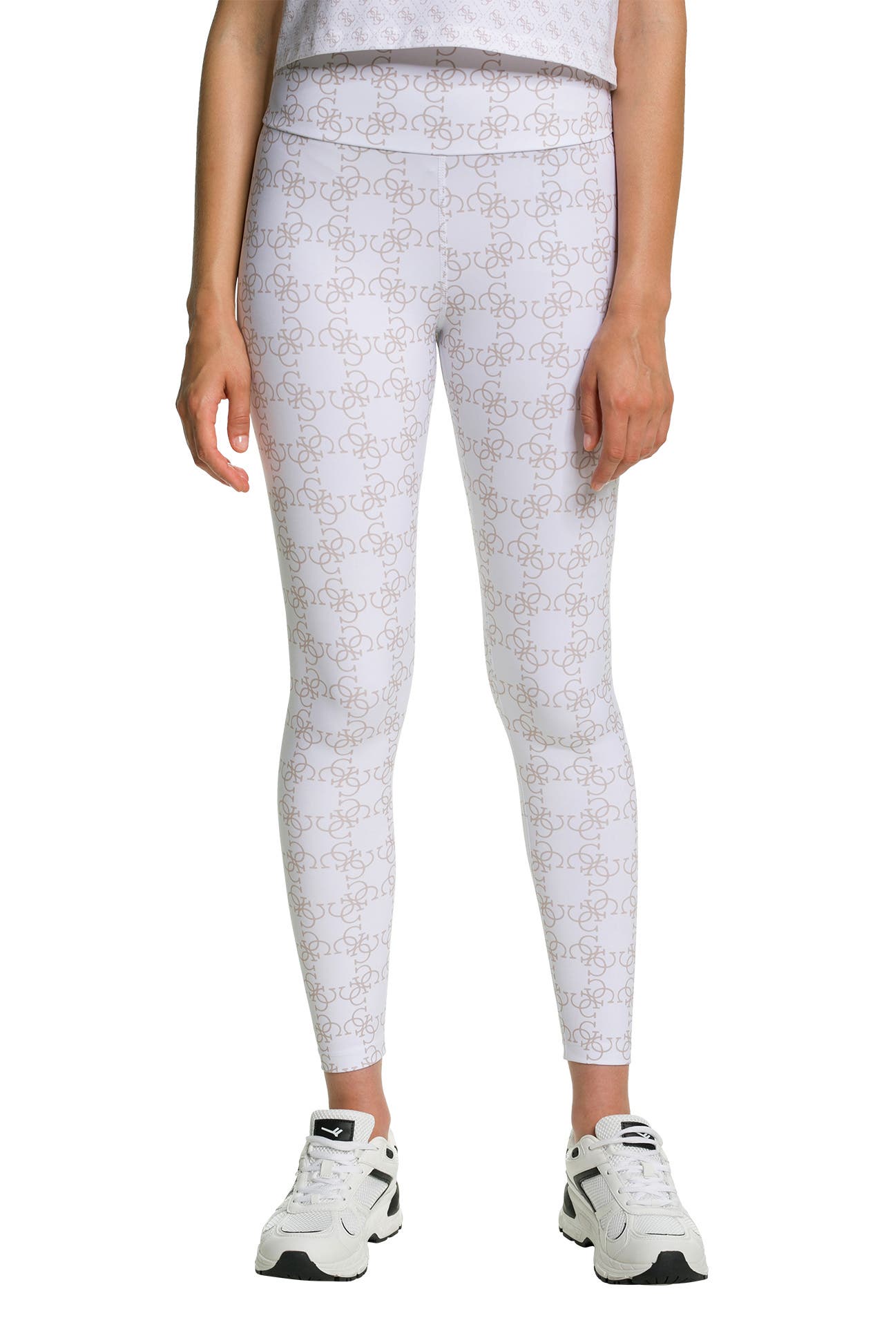 GUESS Leggings 'Caitlin' weiß logo » günstig online kaufen | Outletcity