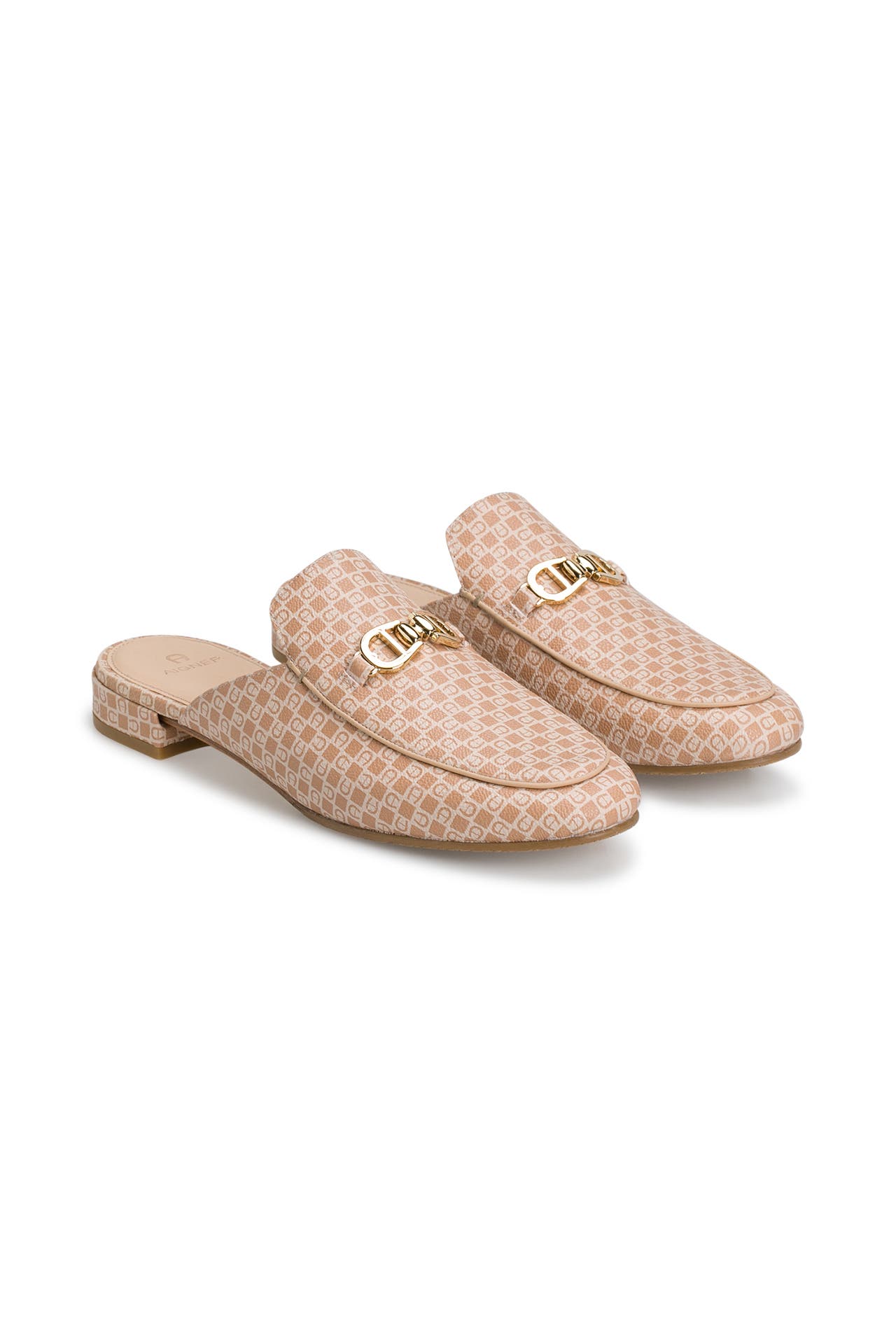 AIGNER Mules 'Fiona' beige logo » günstig online kaufen | Outletcity