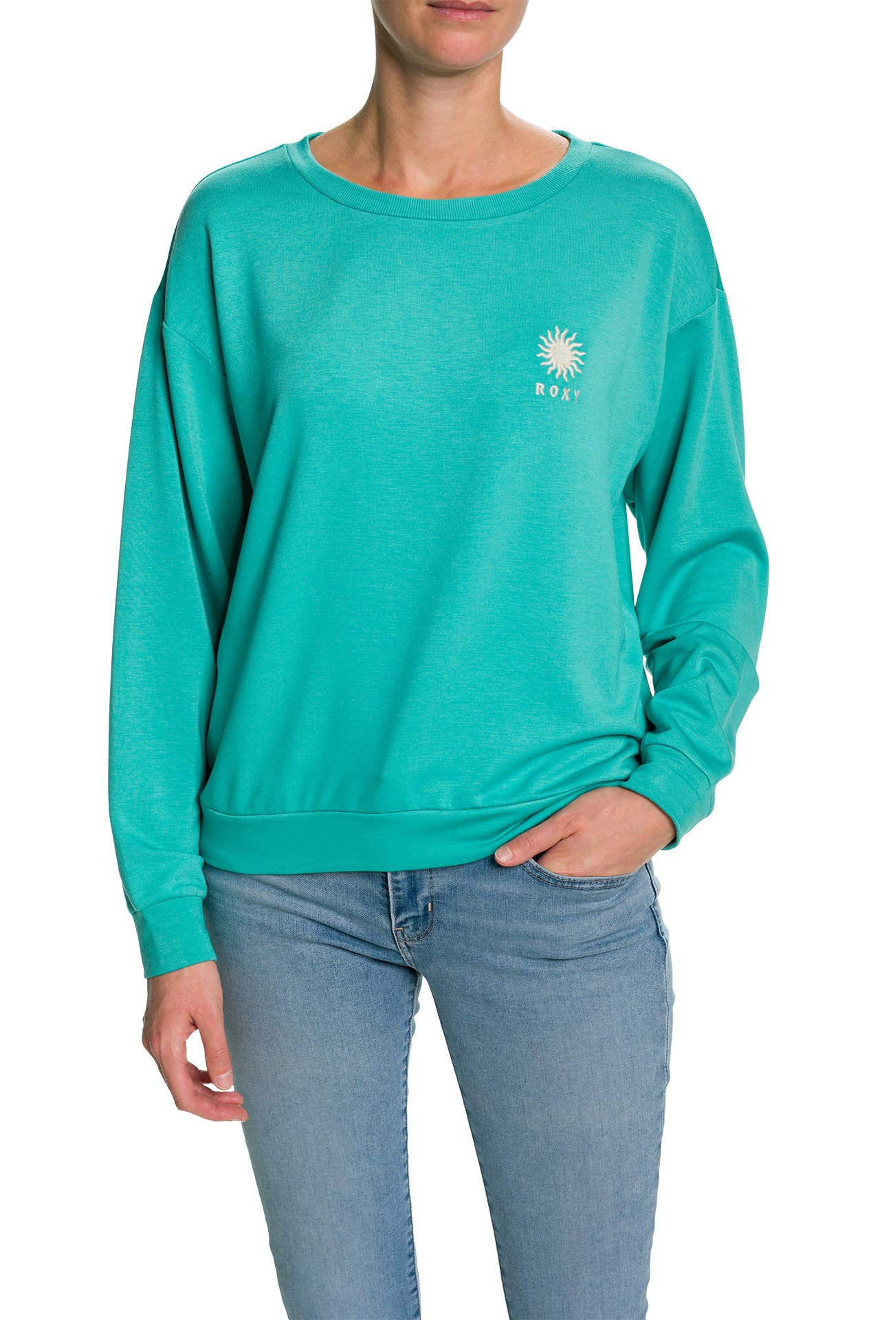 ROXY Sweatshirt 'Monlia' meeresgrün » günstig online kaufen | Outletcity