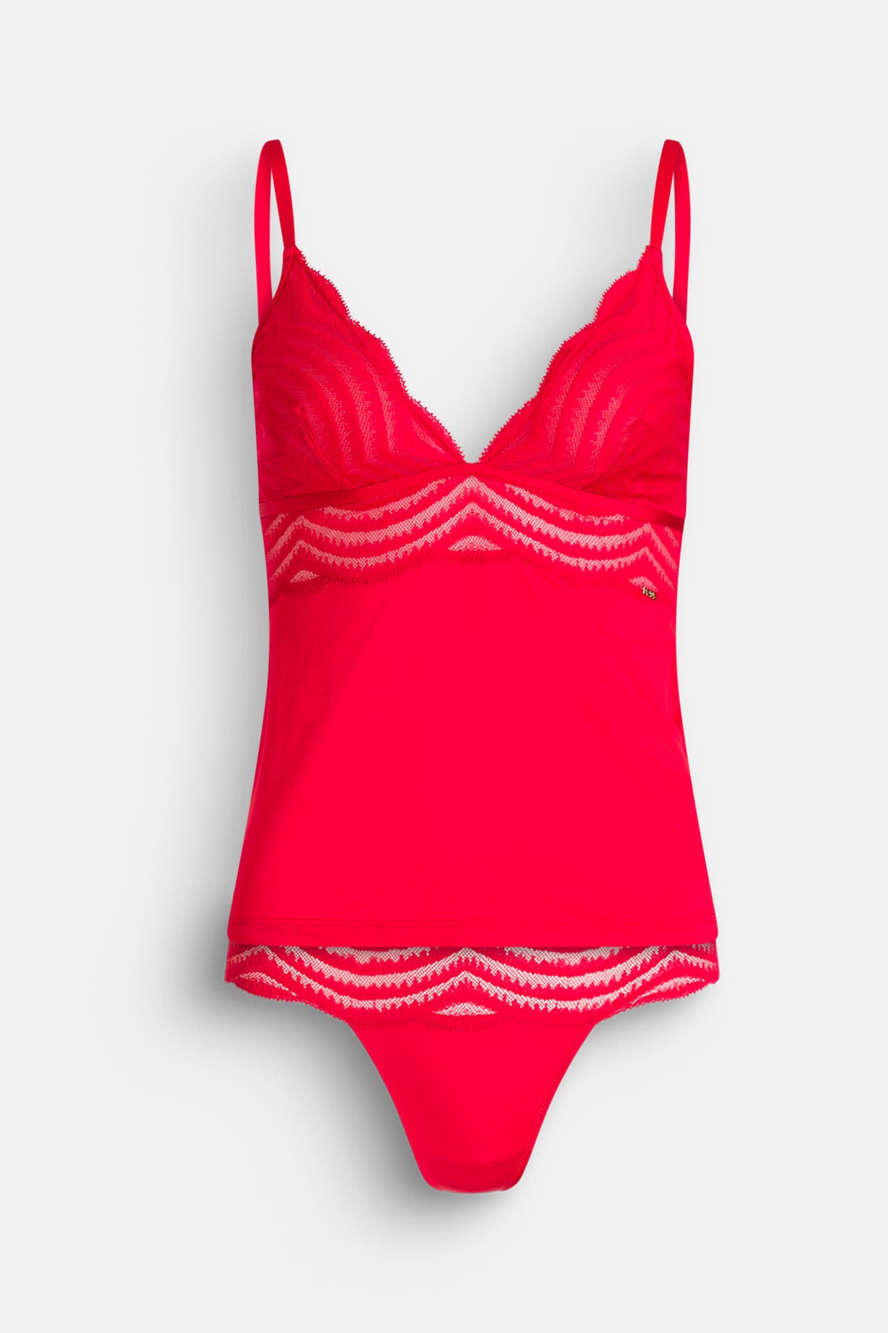 BOSS Set: Spitzentop und Spitzen-String rot » günstig online kaufen ...