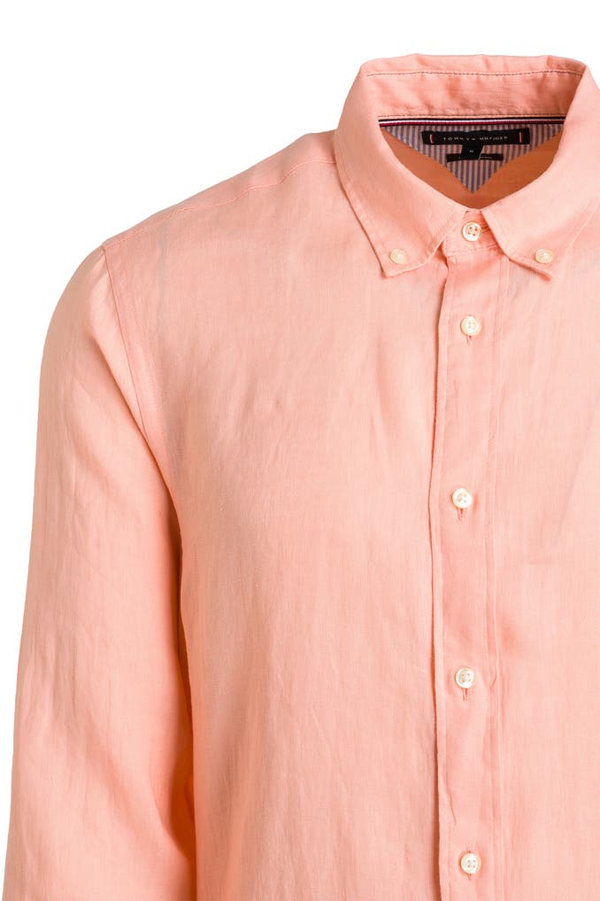 TOMMY HILFIGER Leinen-Hemd lachs » günstig online kaufen | Outletcity