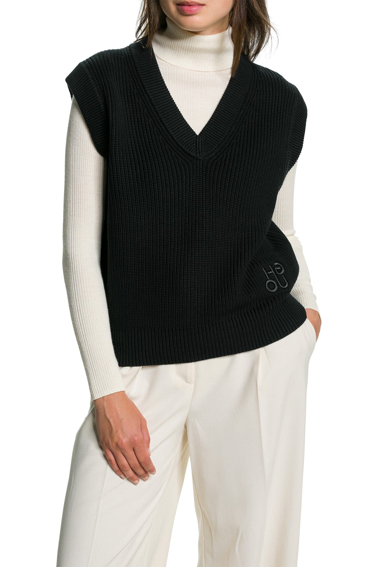 HUGO Strickpullunder 'Scotty' schwarz » günstig online kaufen | Outletcity