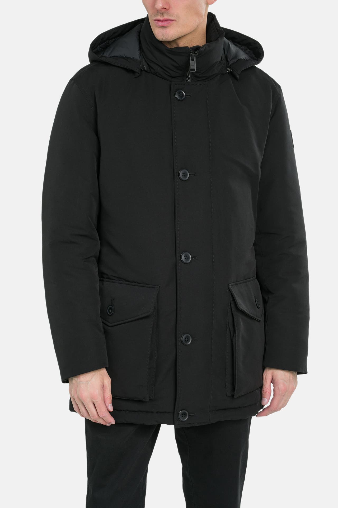 BOSS ORANGE Parka 'Osias' schwarz » günstig online kaufen