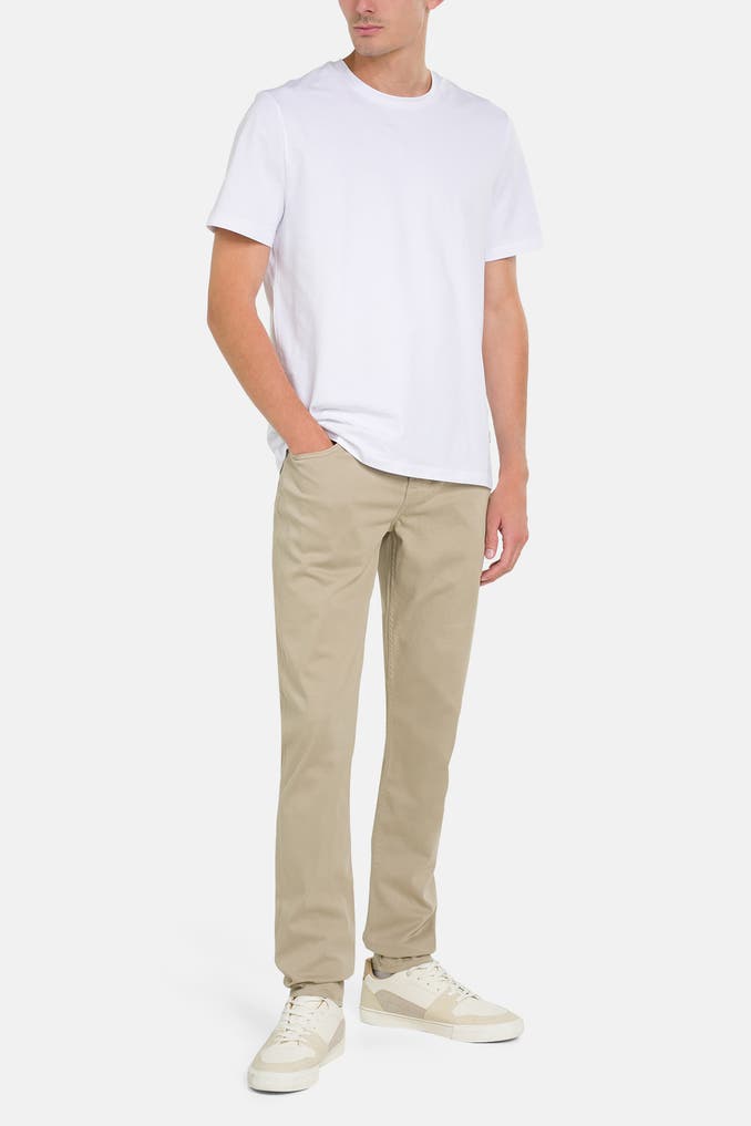 7 FOR ALL MANKIND Stoffhose beige slim tapered » günstig online kaufen