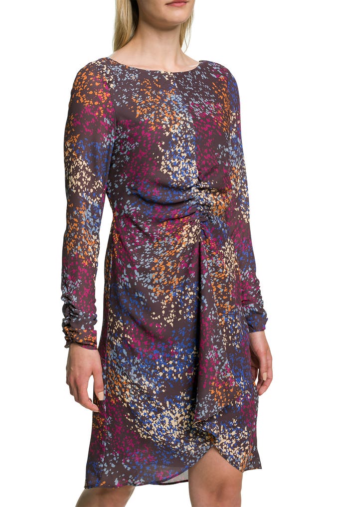 KLEO Kleid gemustert pflaume » günstig online kaufen | Outletcity