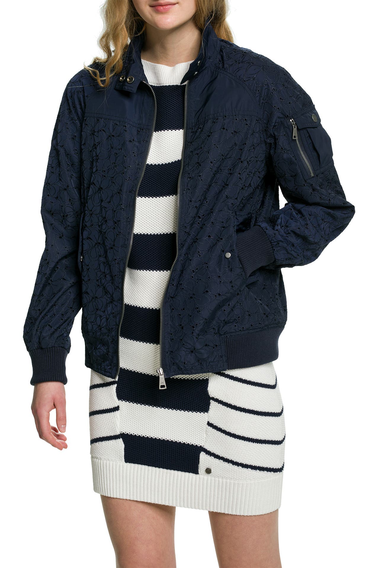 TED BAKER Spitzen-Blouson 'Larsine' navy » günstig online kaufen ...