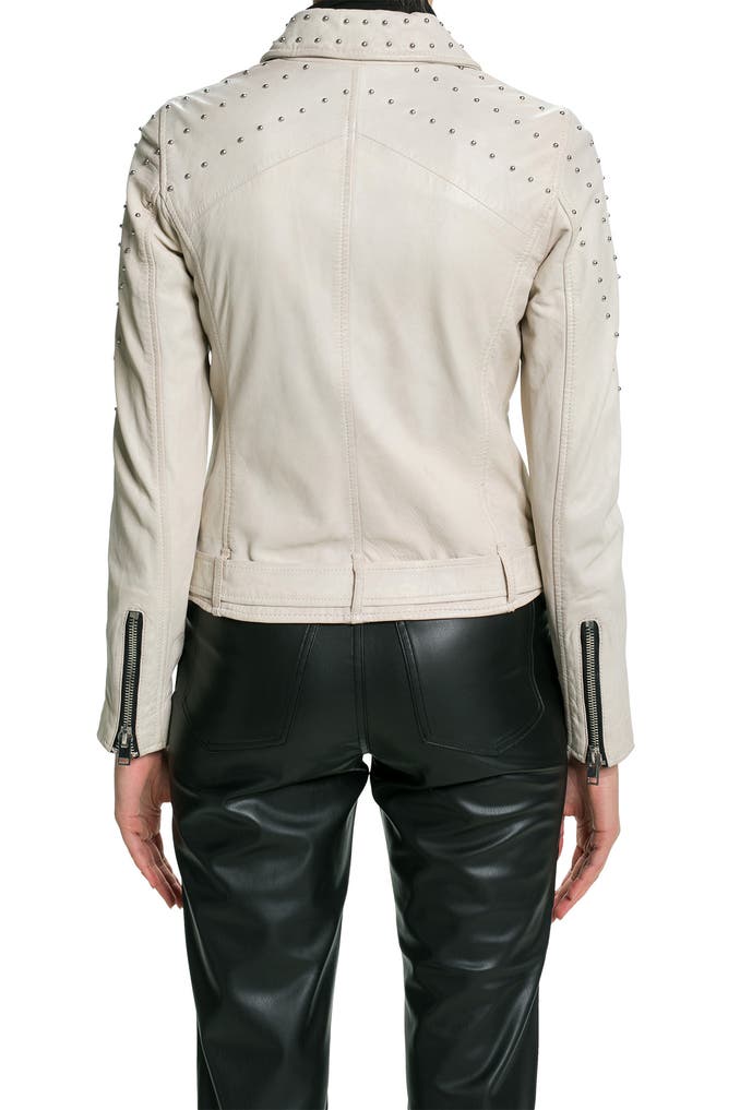 GIPSY Lederjacke 'Zarlia' ecru » günstig online kaufen | Outletcity