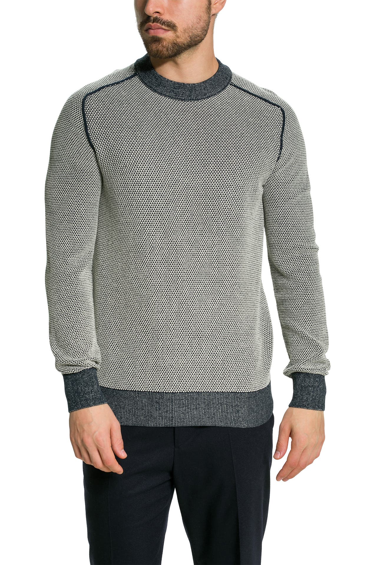 BOSS Strickpullover 'Akopak' gemustert » günstig online kaufen | Outletcity