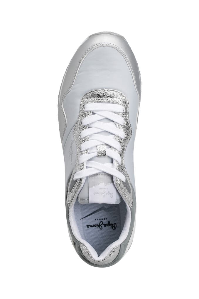 PEPE JEANS Sneaker 'London W' silber » günstig online kaufen | Outletcity